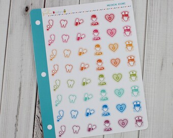 Medical Planner Stickers Printable Health Checkup Doctor