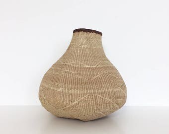 Basket vase | Etsy