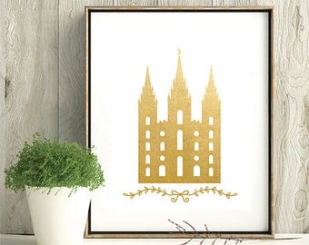 I Love to See the Temple LDS Digital Wall Art Print