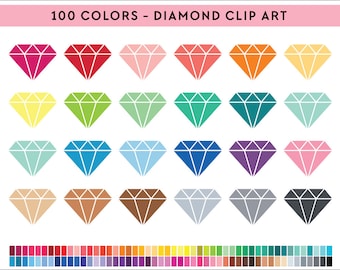 Diamond clipart | Etsy
