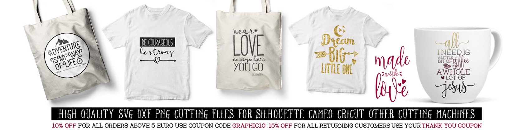 SVG DXF PNG Cutting Files for Your Projects by GraphicHouseDesign