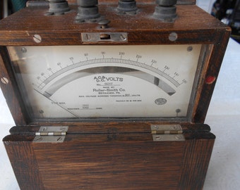 Vintage voltmeter | Etsy