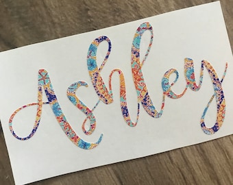 Cursive decal | Etsy