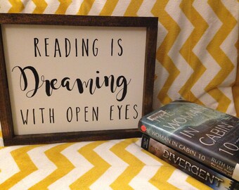 Reading room sign | Etsy