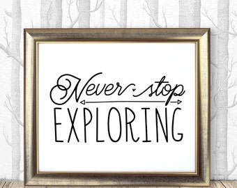 Never stop exploring | Etsy