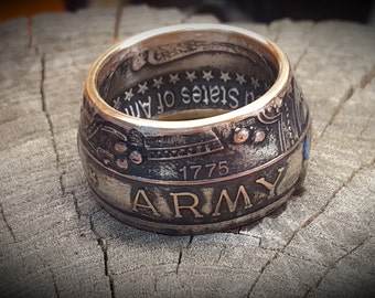 Copper coin ring | Etsy