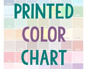 Color chart sample | Etsy