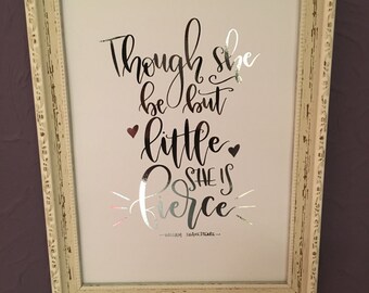 And though she be but little | Etsy