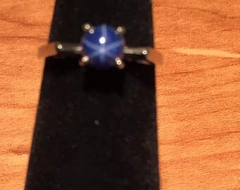 Star sapphire ring | Etsy
