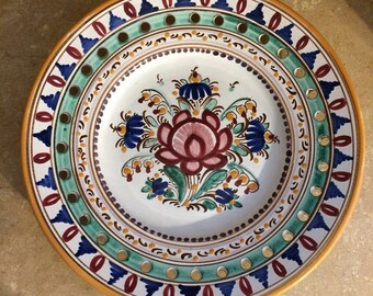 Folk art plate | Etsy