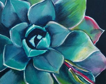 Succulent painting | Etsy