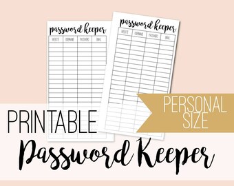 Password keeper | Etsy