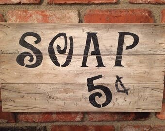 Vintage soap sign | Etsy