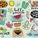 Travel Clipart summer clipart bullet journal stickers