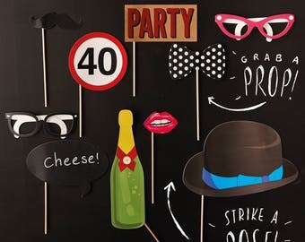 Photo booth props | Etsy