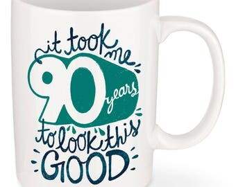 90th birthday mug | Etsy