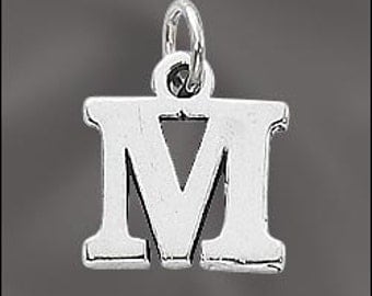 Letter m necklace | Etsy