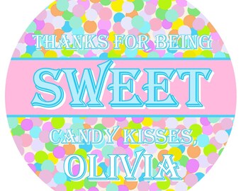 Sweet shop Stickers Sweet Shoppe Stripes candy stickers