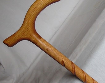 Oak walking stick | Etsy