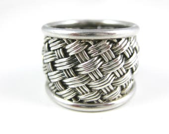 Basket weave ring | Etsy