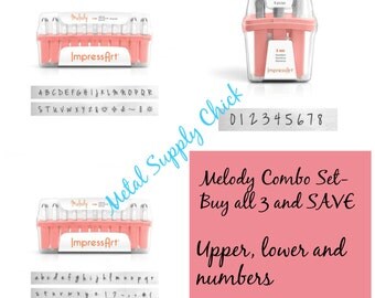 Items similar to 3 Piece SET -2mm Verona Alphabet Set for Hand Stamping ...