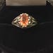 Sunstone Labradorite Ring in sterling silver Firey Orange