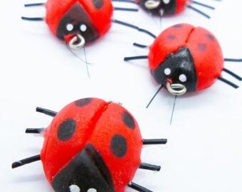 Polymer clay ladybug | Etsy