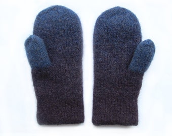 Double knit mittens | Etsy
