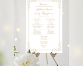 Wedding program sign | Etsy