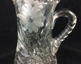 Vintage cut glass | Etsy