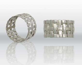 Basket weave ring | Etsy