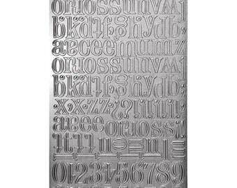 Embossed alphabet | Etsy