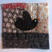 Disco dancing fox. Textile fibre fiber wall by UndergroundStitcher
