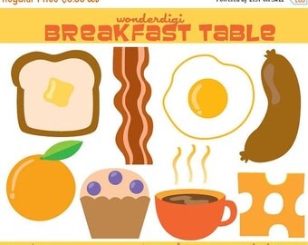 Unique breakfast clip art related items | Etsy