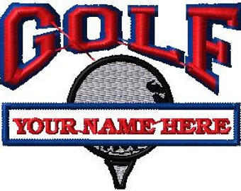 Golf applique | Etsy