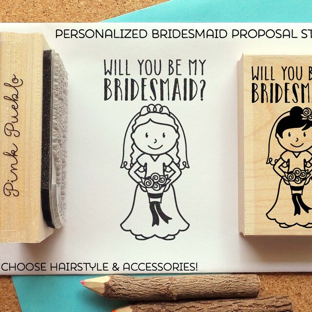 Handmade Personalized Stamps with Original Art by PinkPueblo2