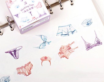 Lingerie sticker | Etsy