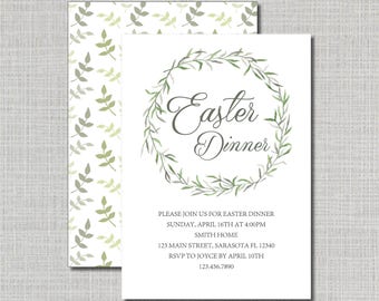 Easter dinner invite | Etsy