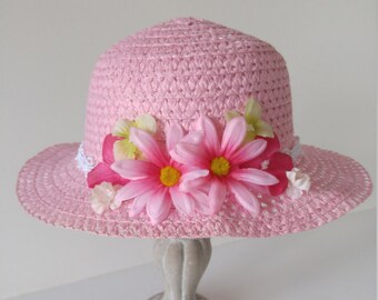 Pink tea party hat | Etsy