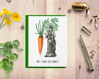 Vegetable cards | Etsy