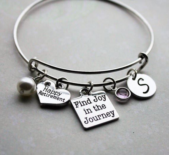 retirement bracelet retirement gift retirement by loveherbyalissa