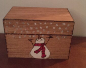 Snowman gift box | Etsy