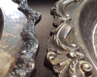 Vintage silver tray | Etsy