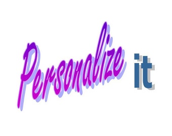 Personalize Any Item Customize a Listing
