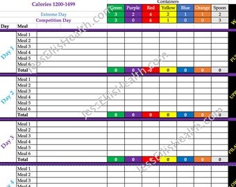 21 day fix planner | Etsy