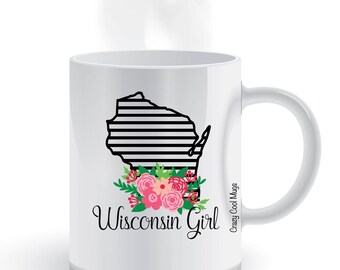 Wisconsin coffee mug | Etsy