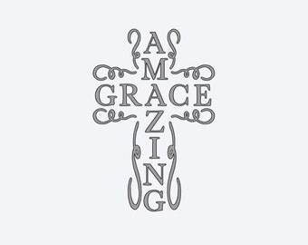 Amazing grace decal | Etsy