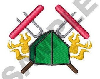 Camping embroidery | Etsy