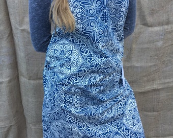 Navy blue apron | Etsy