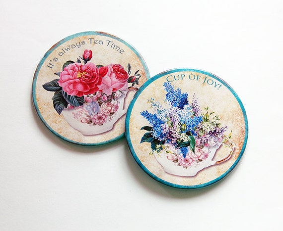Tea Cup Coaster Tea Coasters Coasters Hostess Gift Drink